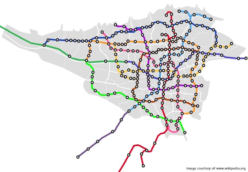 Tehran Metro Map; Lines, Stations, Train Schedule