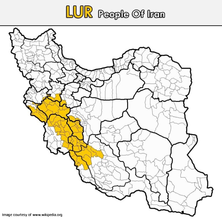 Detailed Iran Ethnic Map Azeri, Lur ... | Destination Iran