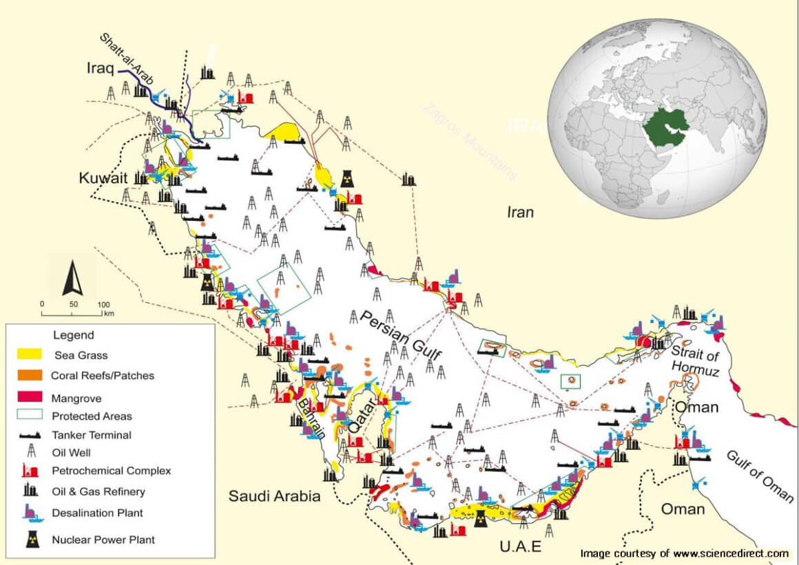 Map of the Persian Gulf Countries | Destination Iran