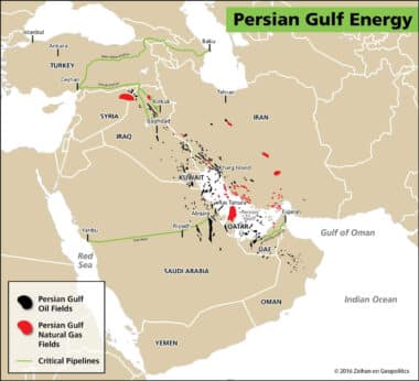 Map of the Persian Gulf Countries | Destination Iran